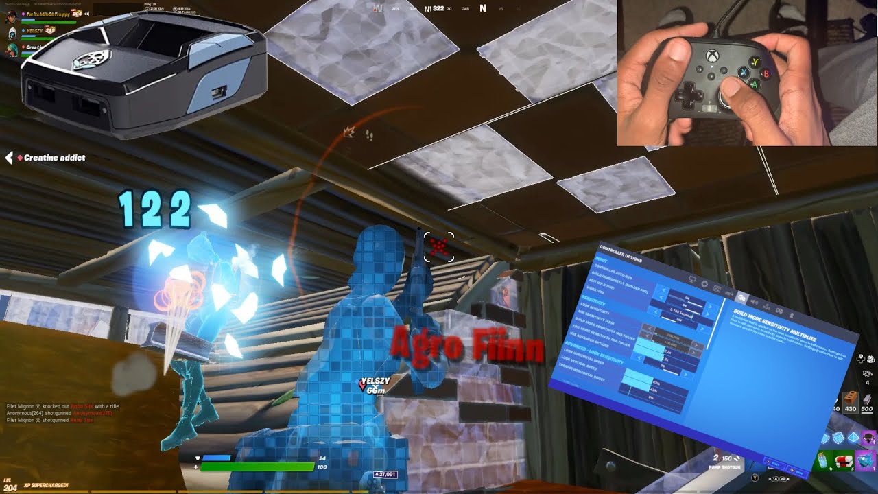 Controller Handcam 🎯 + Best *AIMBOT* Controller Settings FORTNITE (PS4 ...