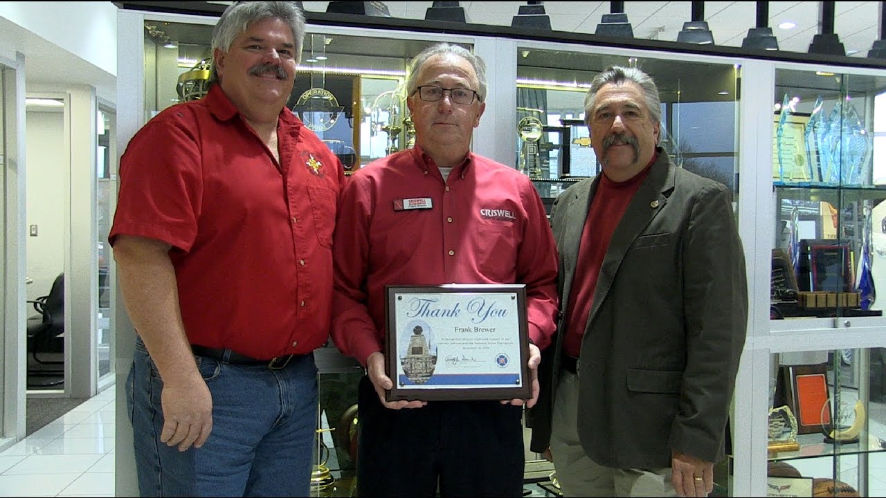 Criswell Chevrolet and Frank Brewer — Fallen Firefighters Award - YouTube