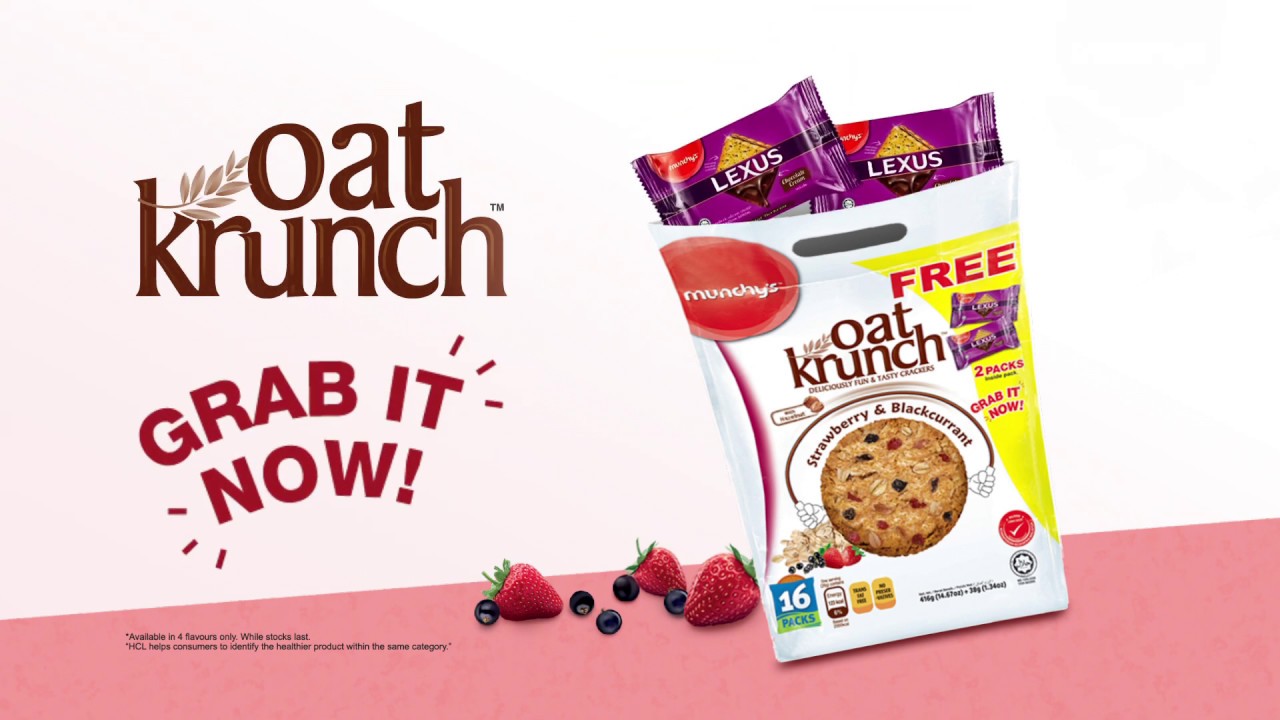 Munchy's Oat Krunch FREE LEXUS biscuits - YouTube