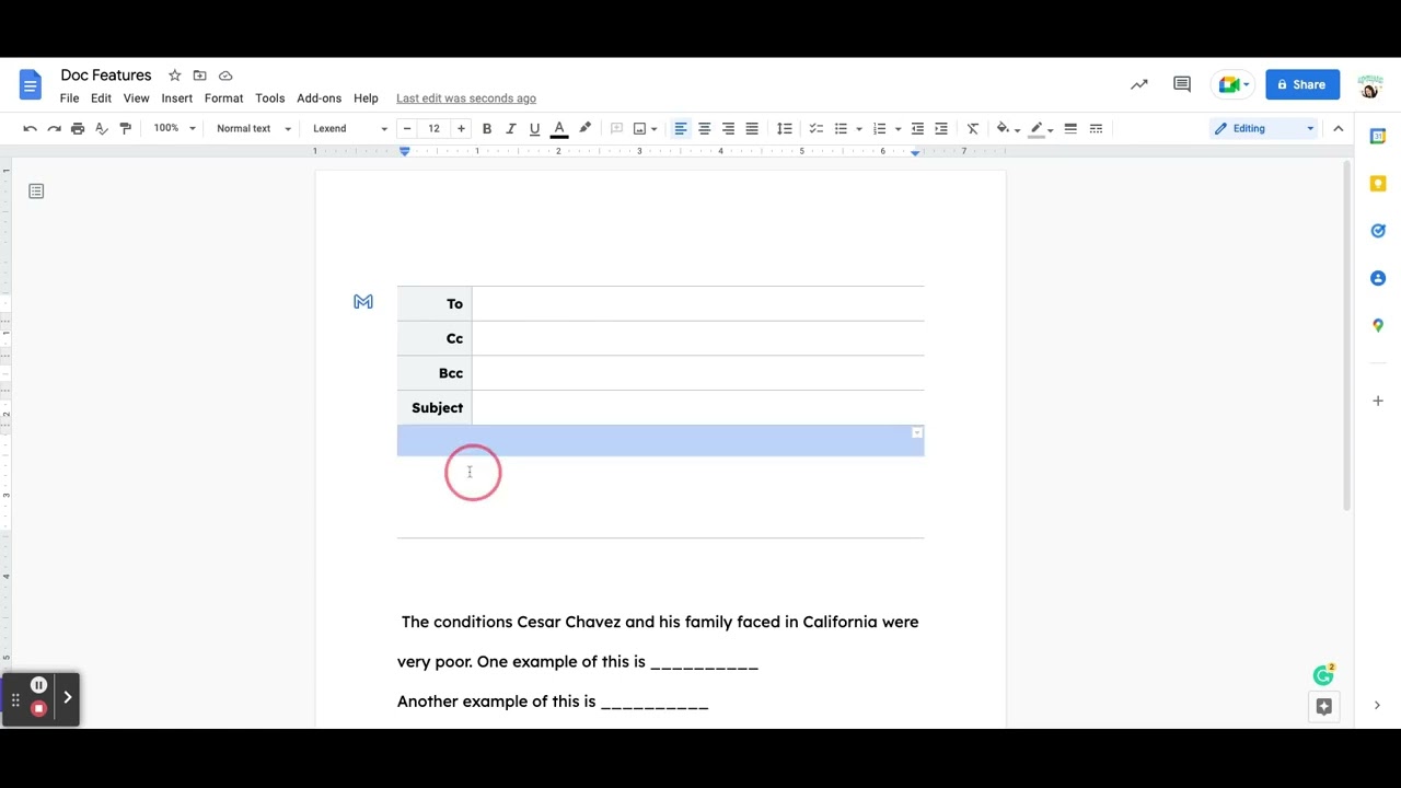 Email Draft in Google Docs - YouTube