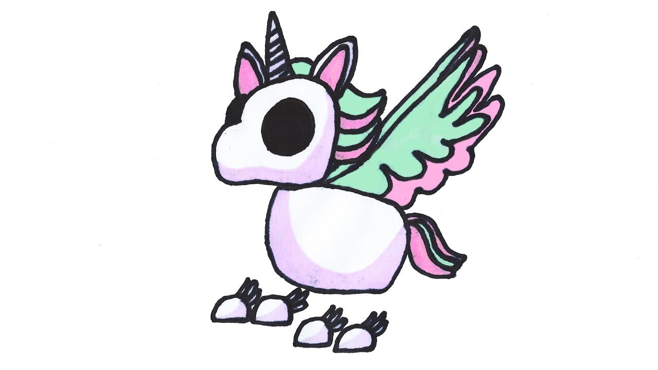 How to draw Alicorn | Adopt me! - YouTube