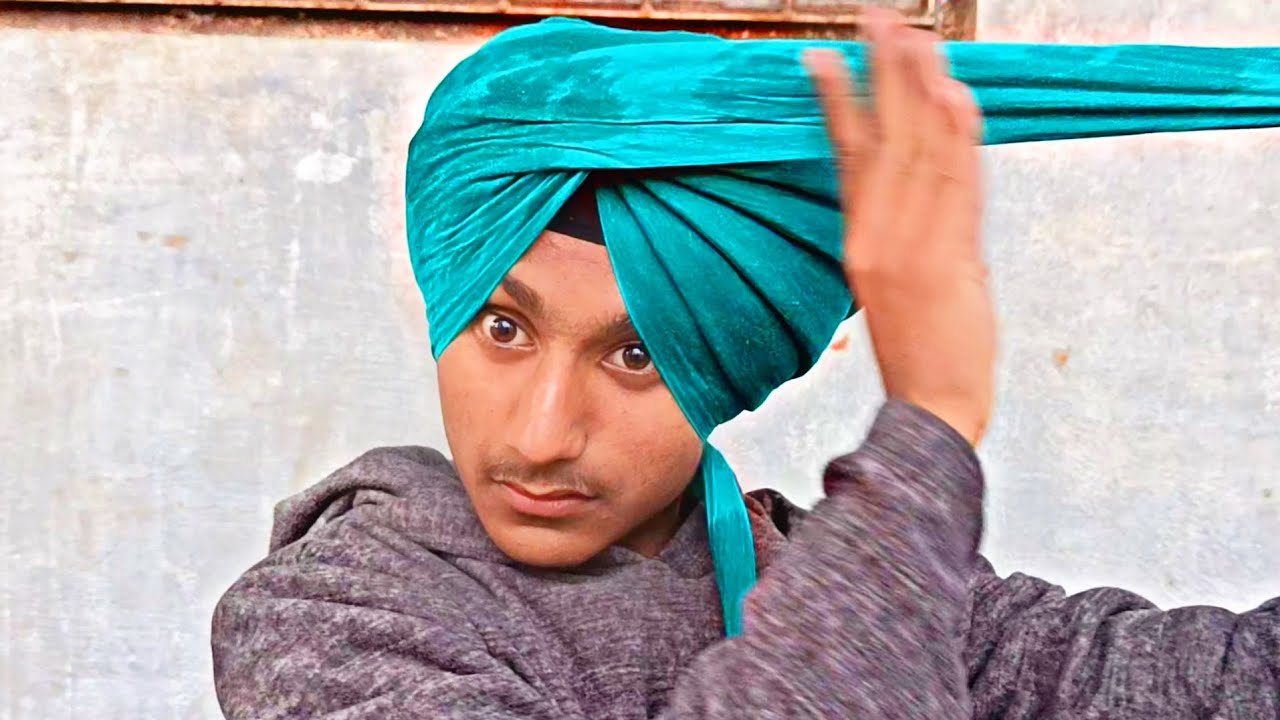 how to tie patiala shahi turban for beginners, ਪਟਿਆਲਾ ਸ਼ਾਹੀ ਪੱਗ ...