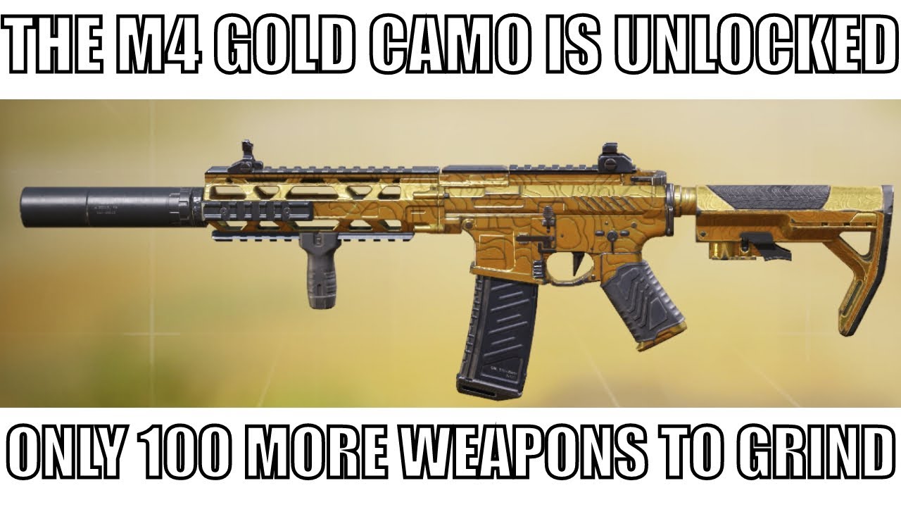 CODM | M4 gold camo unlocked. - YouTube