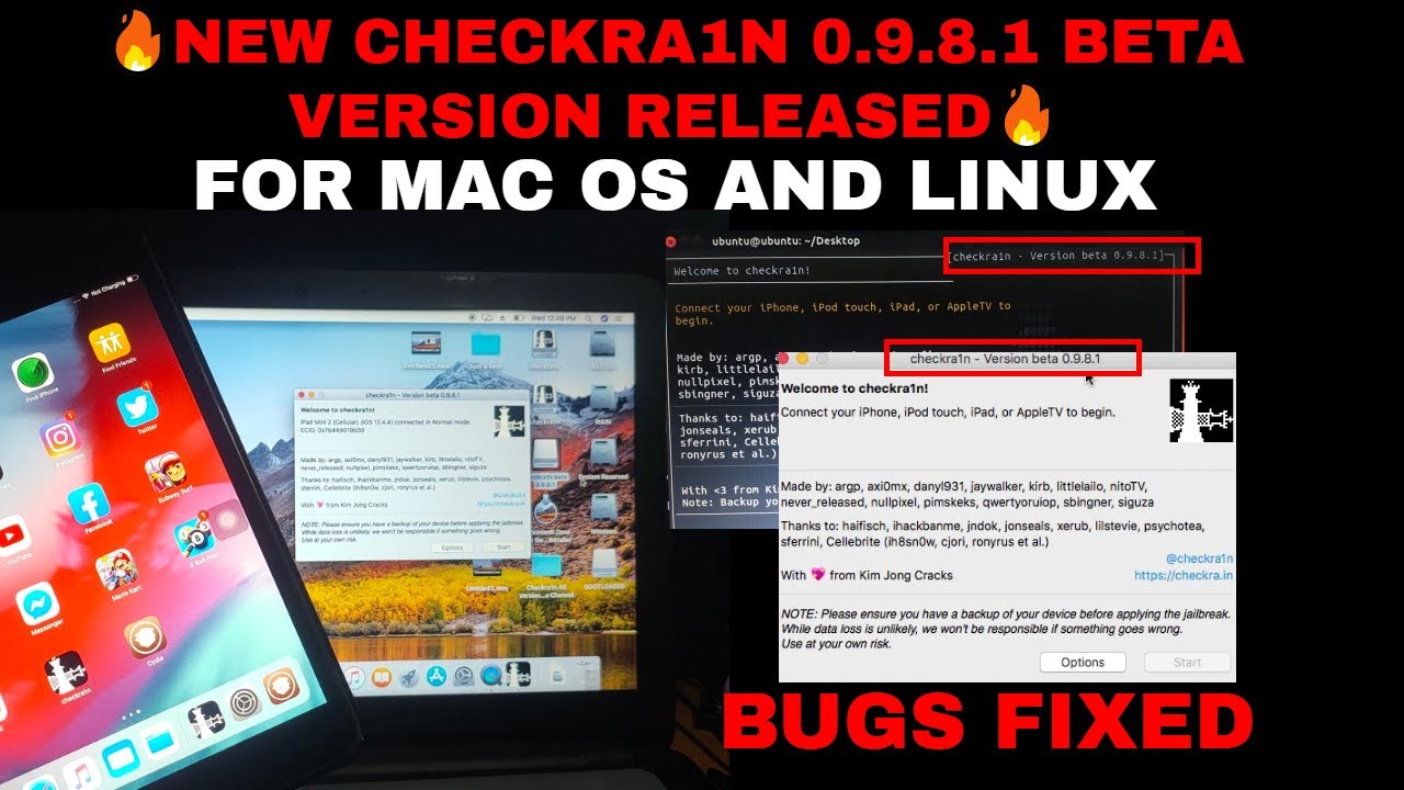 🔥CHECKRA1N NEW VERSION 0.9.8.1 BETA 🔥|Jailbreak ios 12.3-13.3.1 ...