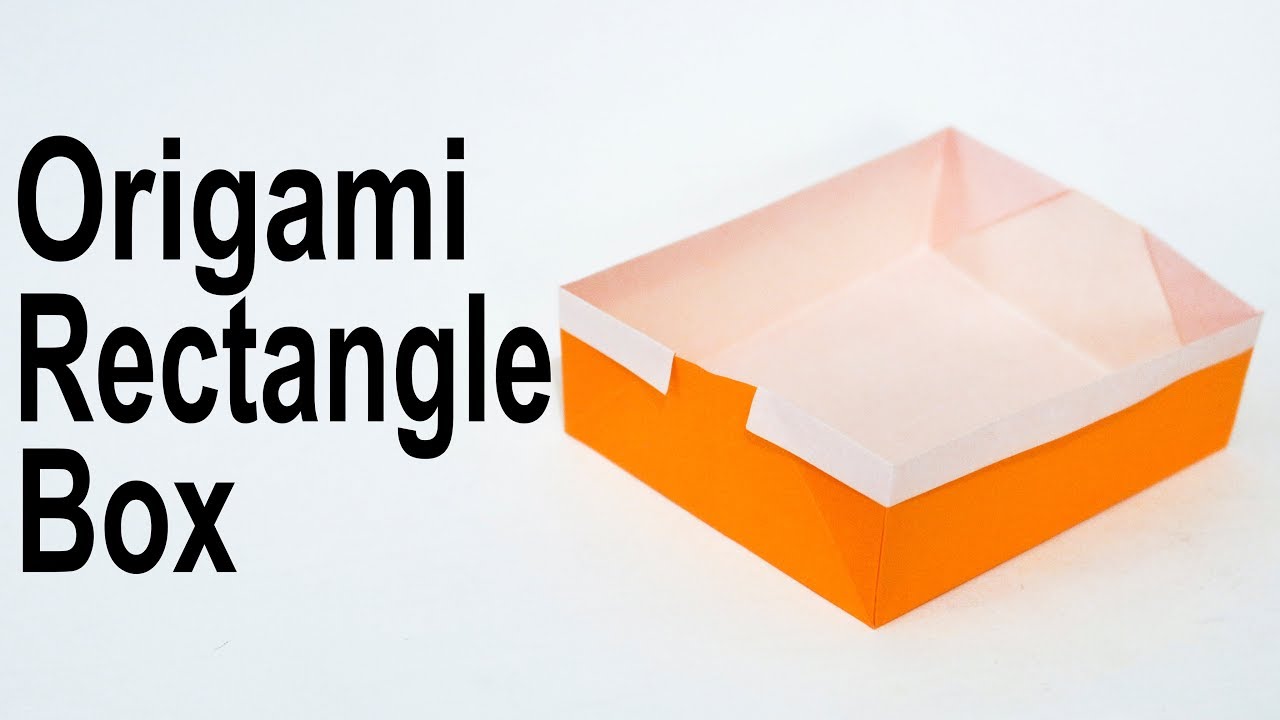 Origami Rectangle Box Tutorial (Traditional) - YouTube