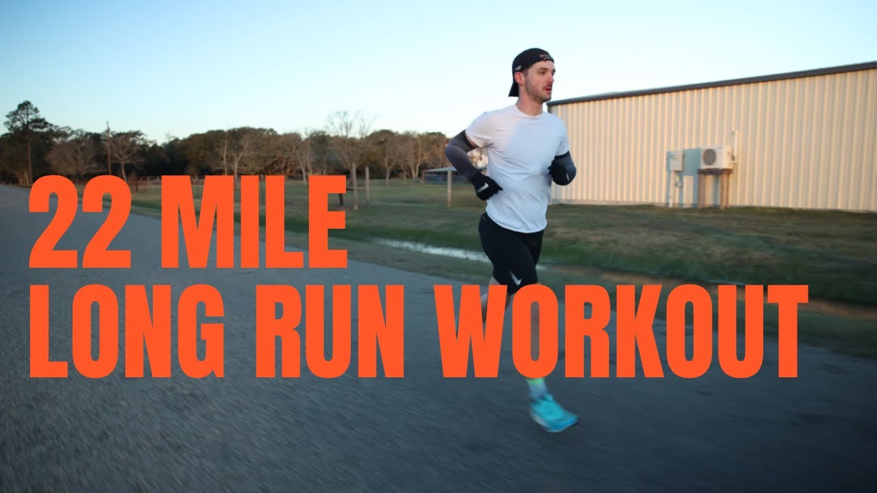 Sub 3 Hour Marathon Training - 22 Mile Long Run Workout - YouTube