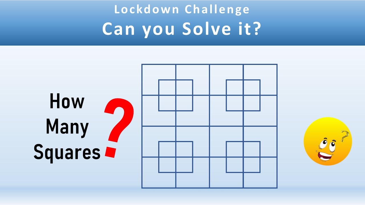 How Many Squares? | Lockdown Challenge 5 | Test Your Eyes | Whatsapp ...