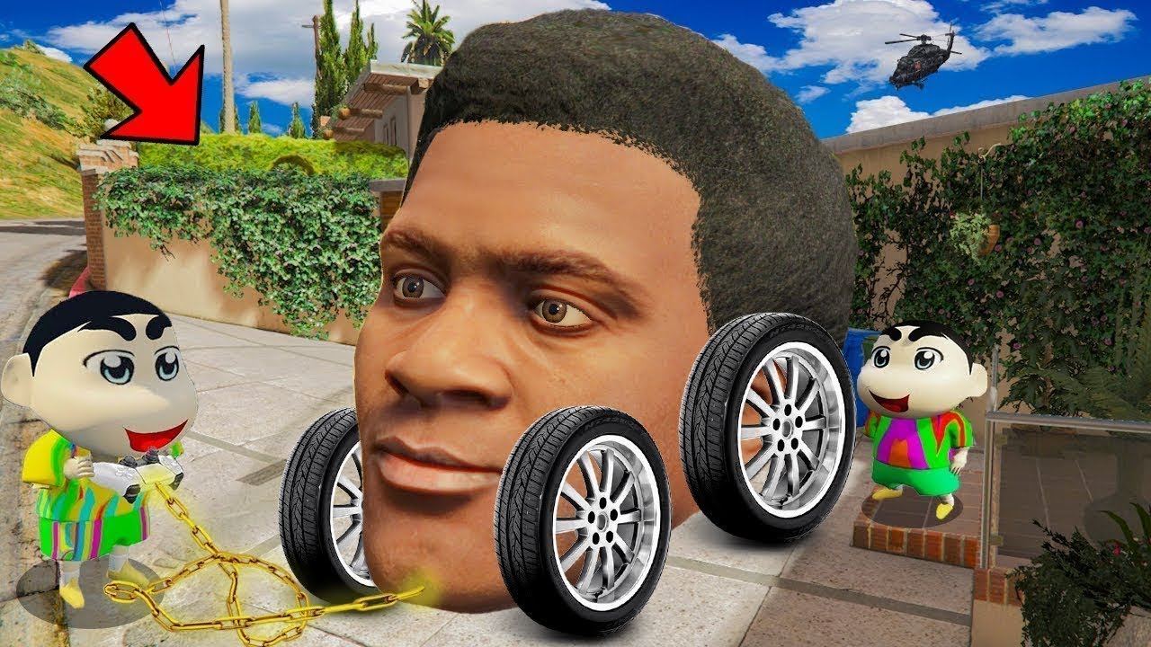 GTA 5 SHINCHAN AND PHINCHAN "FRANKLIN HEAD" CAR COLLECTION WITH FRANKIN ...