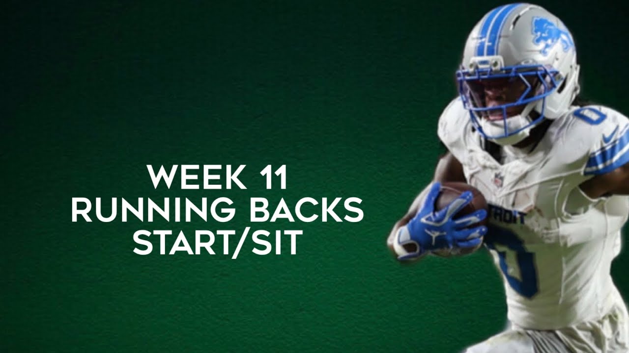 Running Backs Start/Sit (Every Matchup) Week 11 Fantasy Football - YouTube