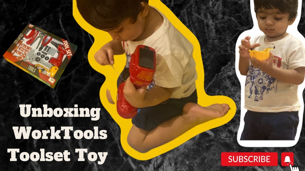 Unboxing Worktools Tool Set Toy | Best Tool Kit Toy For Kids | My ...