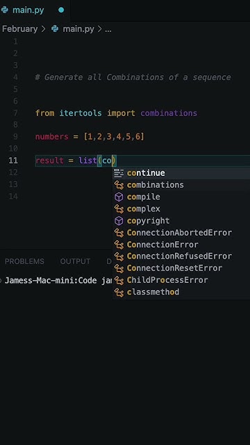 Python 3 Generating Combinations With Itertools Python3 Coding Programming Youtube