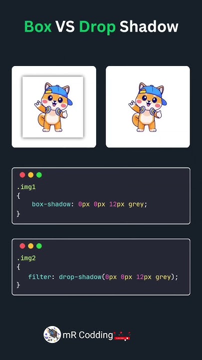 Box VS Drop Shadow #mrcodding #coding #shorts #short #shortsvideo - YouTube