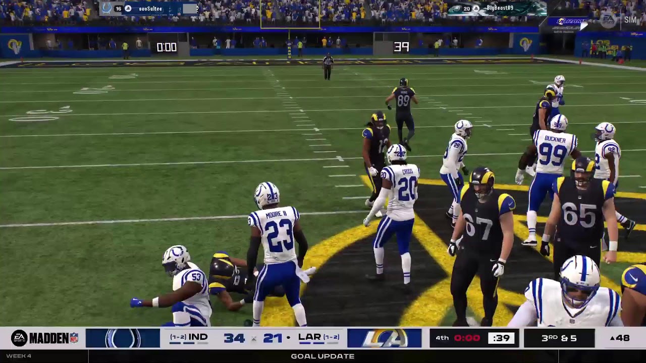 Rams vs Colts 901 League - YouTube