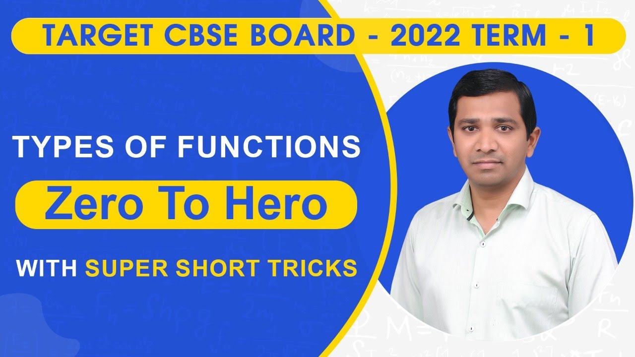 TYPES OF FUNCTIONS I ONE ONE FUNCTIONS I CBSE BOARD TERM 1 I SHORT TYPES OF FUNCTIONS I ONE ONE FUNCTIONS I CBSE BOARD TERM 1 I SHORT