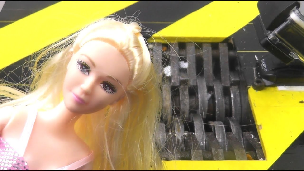 Shredding Machine Crushing: Plastic and Toys Destruction Experiment ...