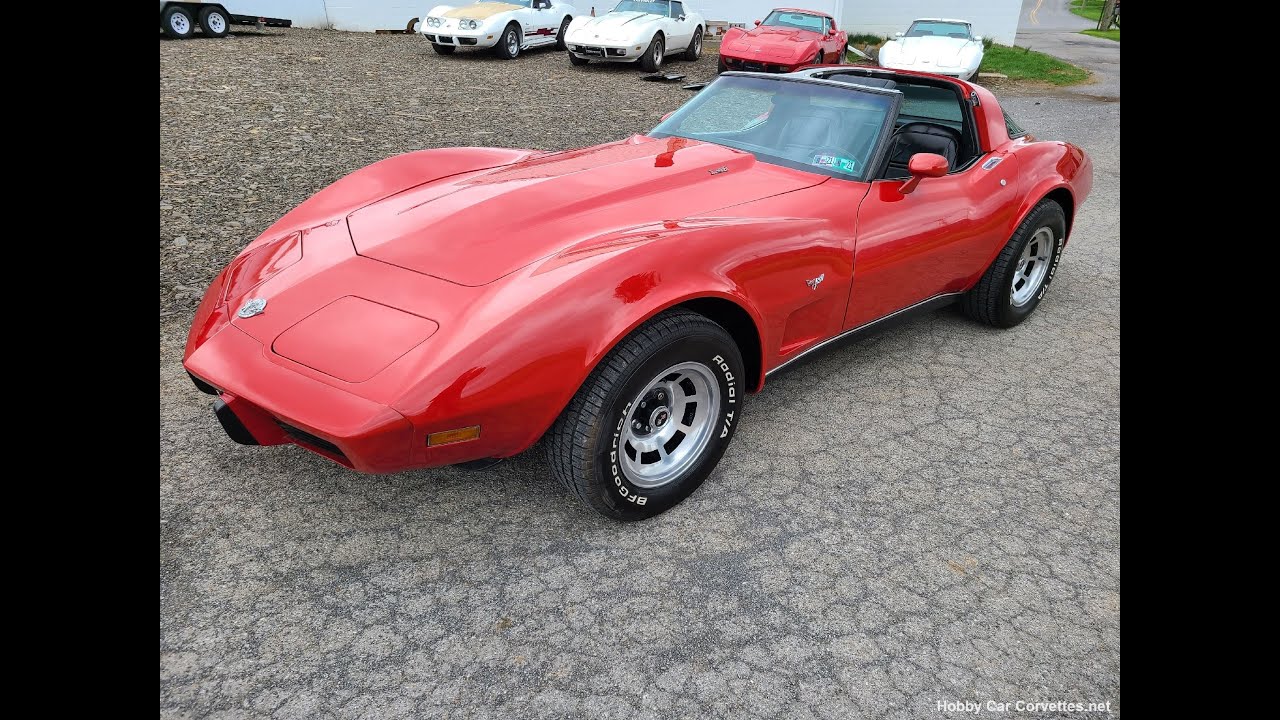 1978 Red Corvette 4spd For Sale - YouTube