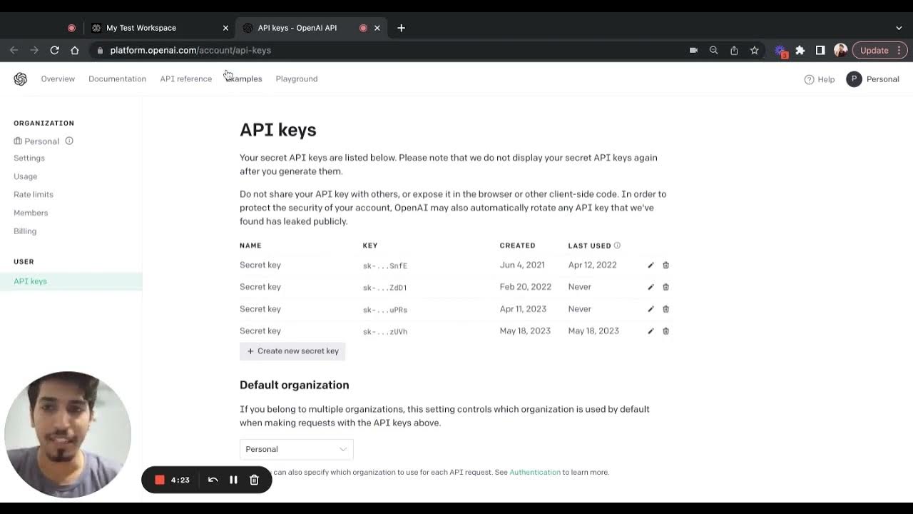 How to Retrieve OpenAI API Key - YouTube