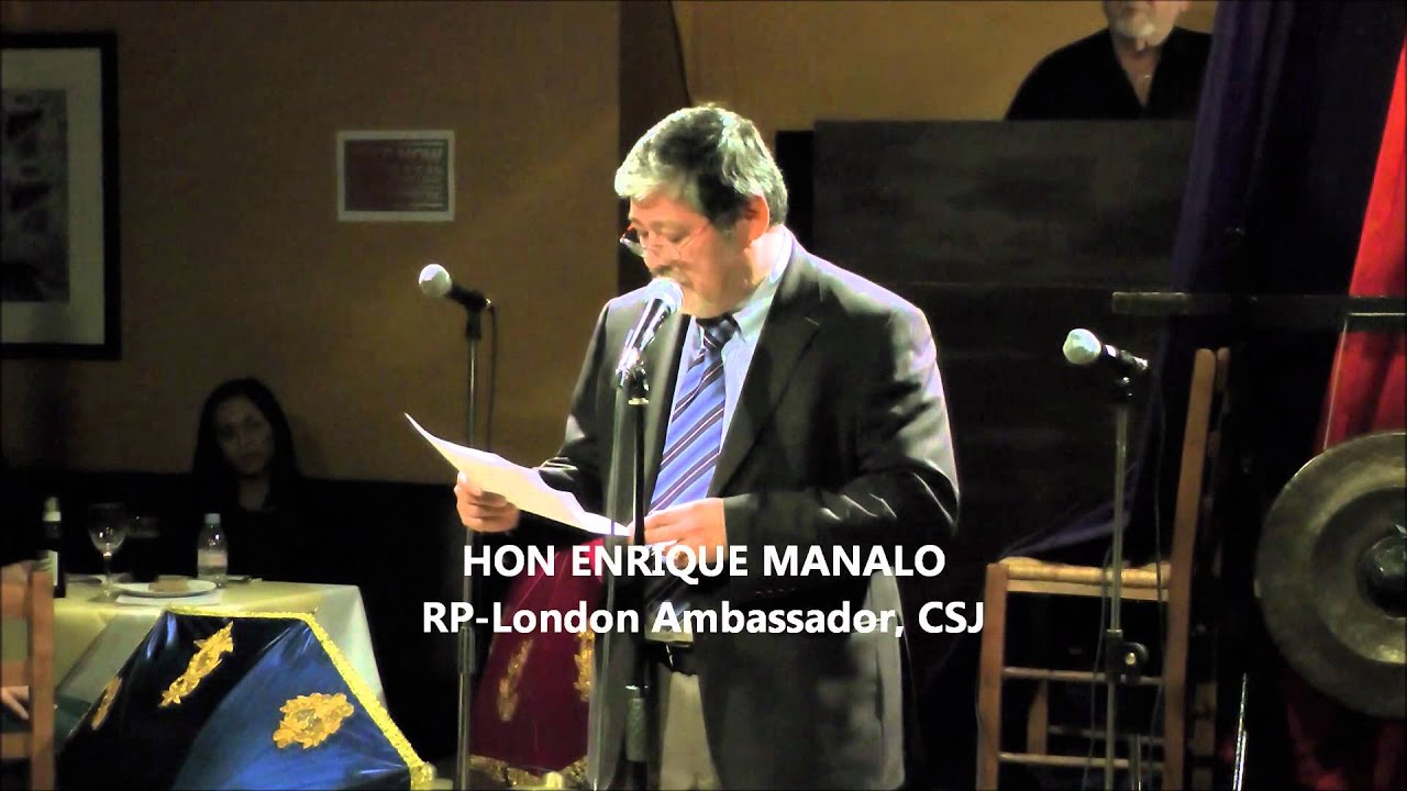 Ambassador Enrique Manalo, CSJ, speech in London Concert - YouTube