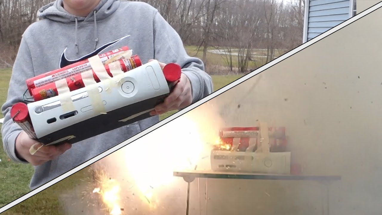 BLOWING UP AN XBOX! (Awesome) - YouTube