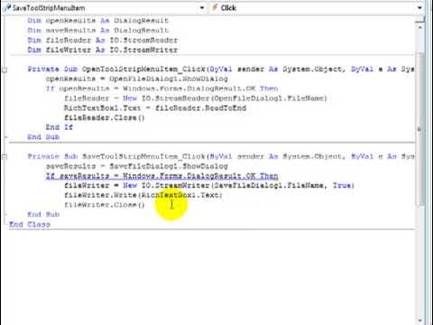 Visual Basic 2008 Tutorial ... Notepad. - YouTube