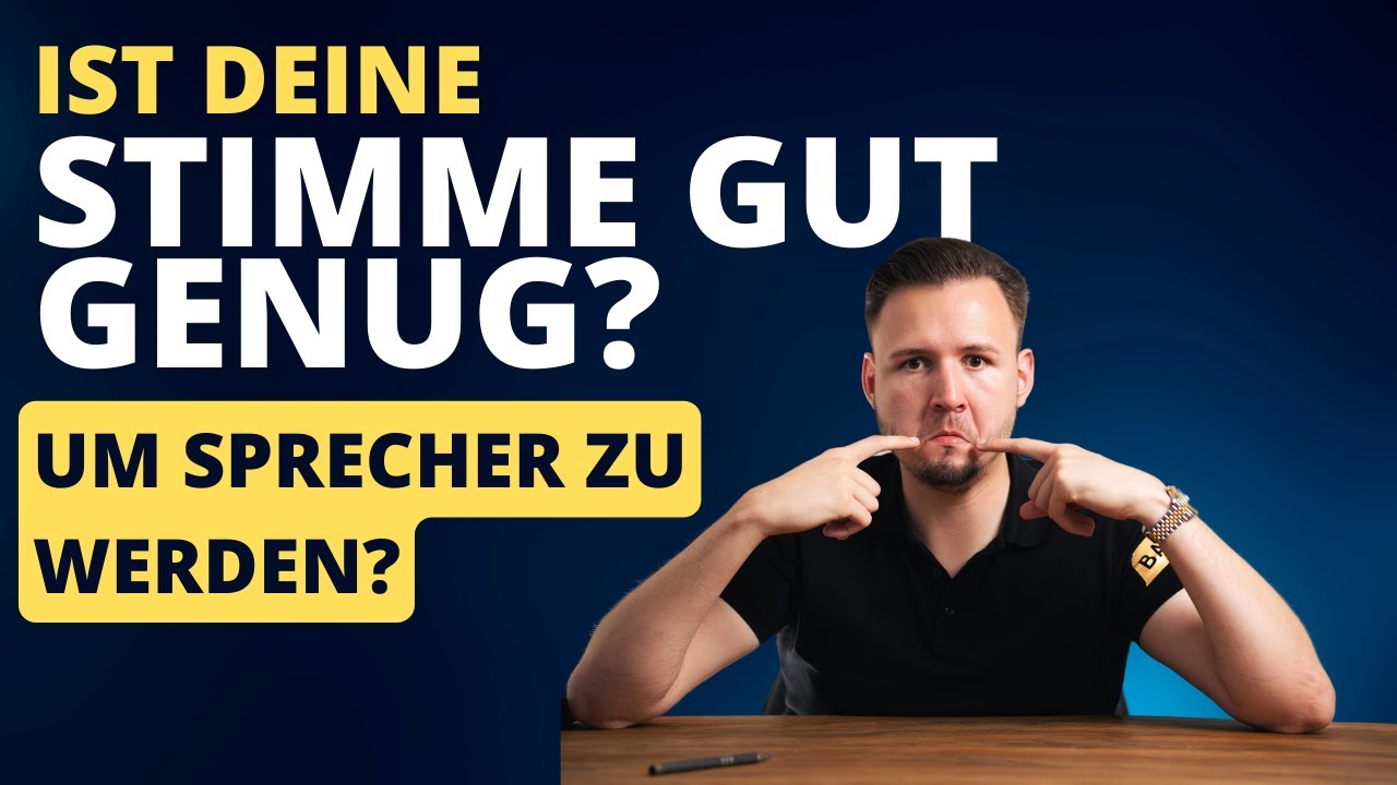 Ist DEINE Stimme gut genug, um Sprecher zu werden? - YouTube