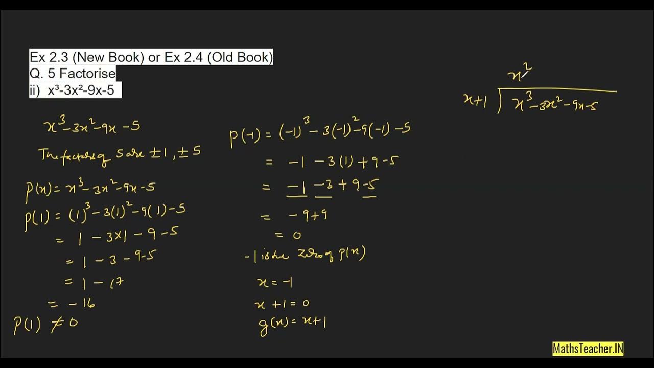 factorise-x3-3x2-9x-5-youtube