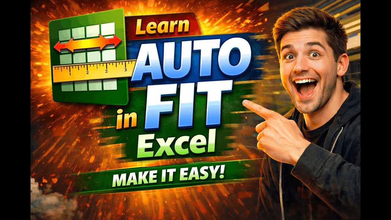 Learn Auto Fit in Excel---------------Make it Easy.. Lets make learning ...