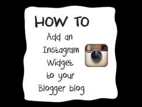 How to add Instagram Widget on Blogger - YouTube