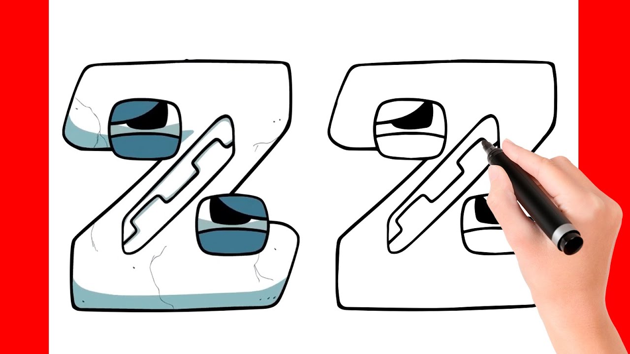 How to Draw Alphabet Lore Cute Z Letter Drawing Step by Step - YouTube