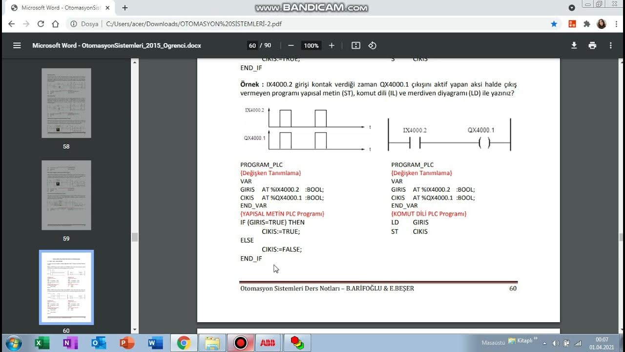 Yapısal Metin Dili ile Plc Proglamlama 2 [ABB Control Builder Plus ...
