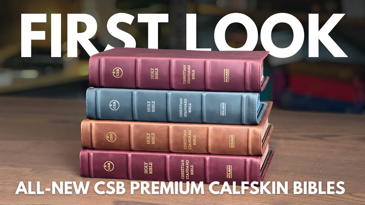 All-New CSB Premium Bibles in Marbled Calfskin - YouTube