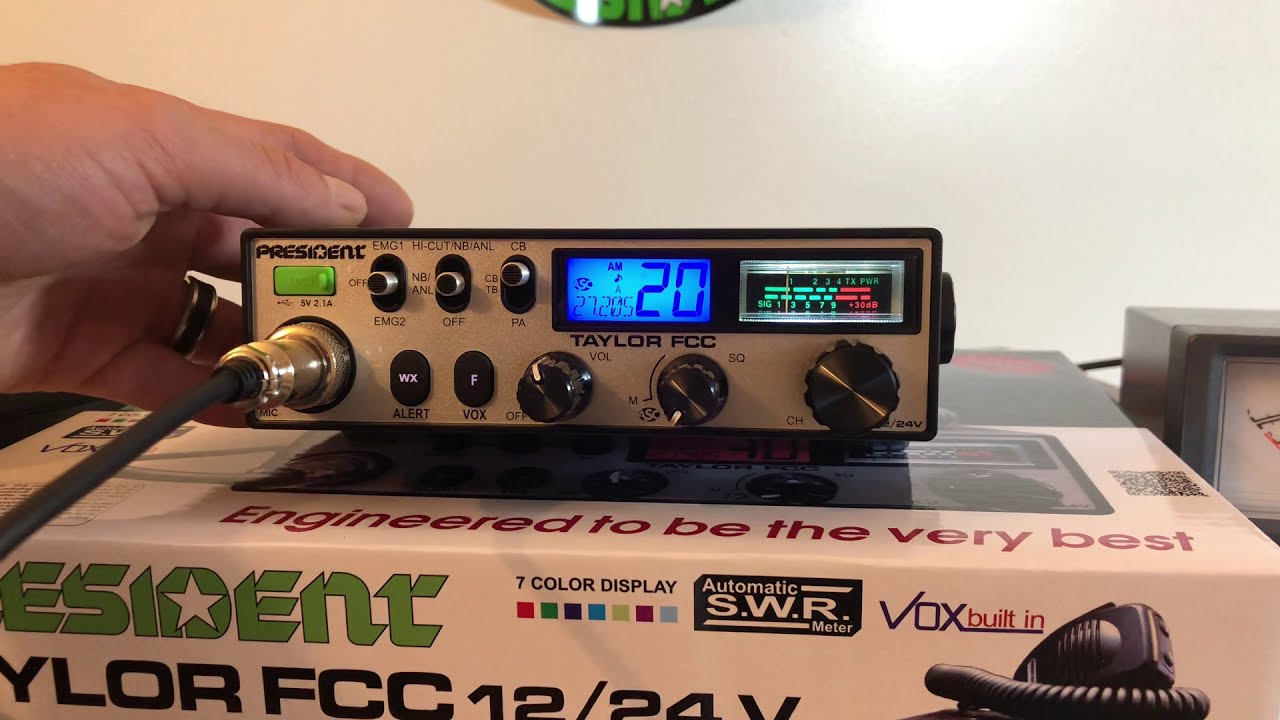 President Taylor CB Radio Review - YouTube