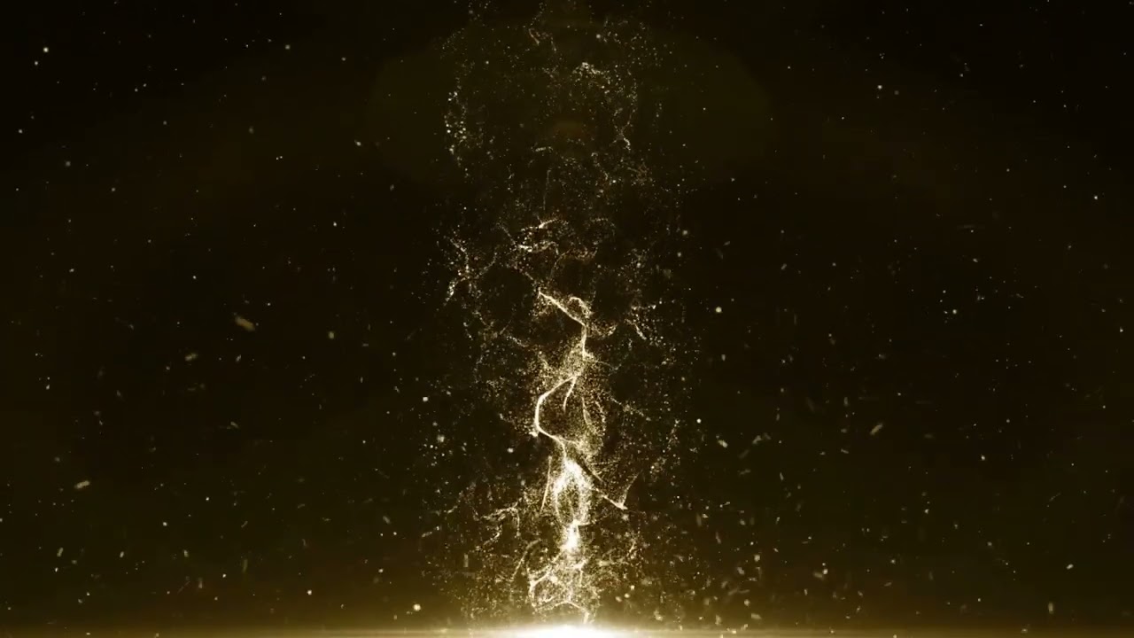 Golden particles dynamic display 4k background video - YouTube