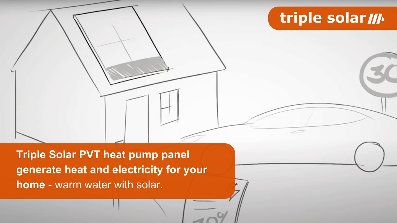 Triple Solar PVT heat pump panel generate heat and electricity for your ...