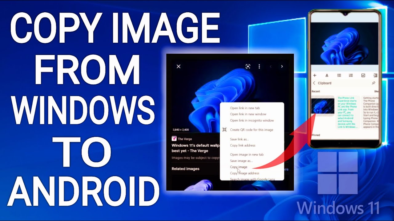 How To Copy Text And Image From Windows To Android Phone | Share