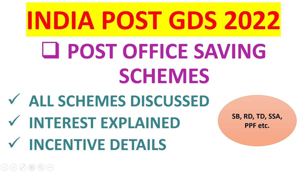 POST OFFICE SAVING SCHEMES FULL DEATILS | ALL ACCOUNTS EXPLAINED | @PCM ...