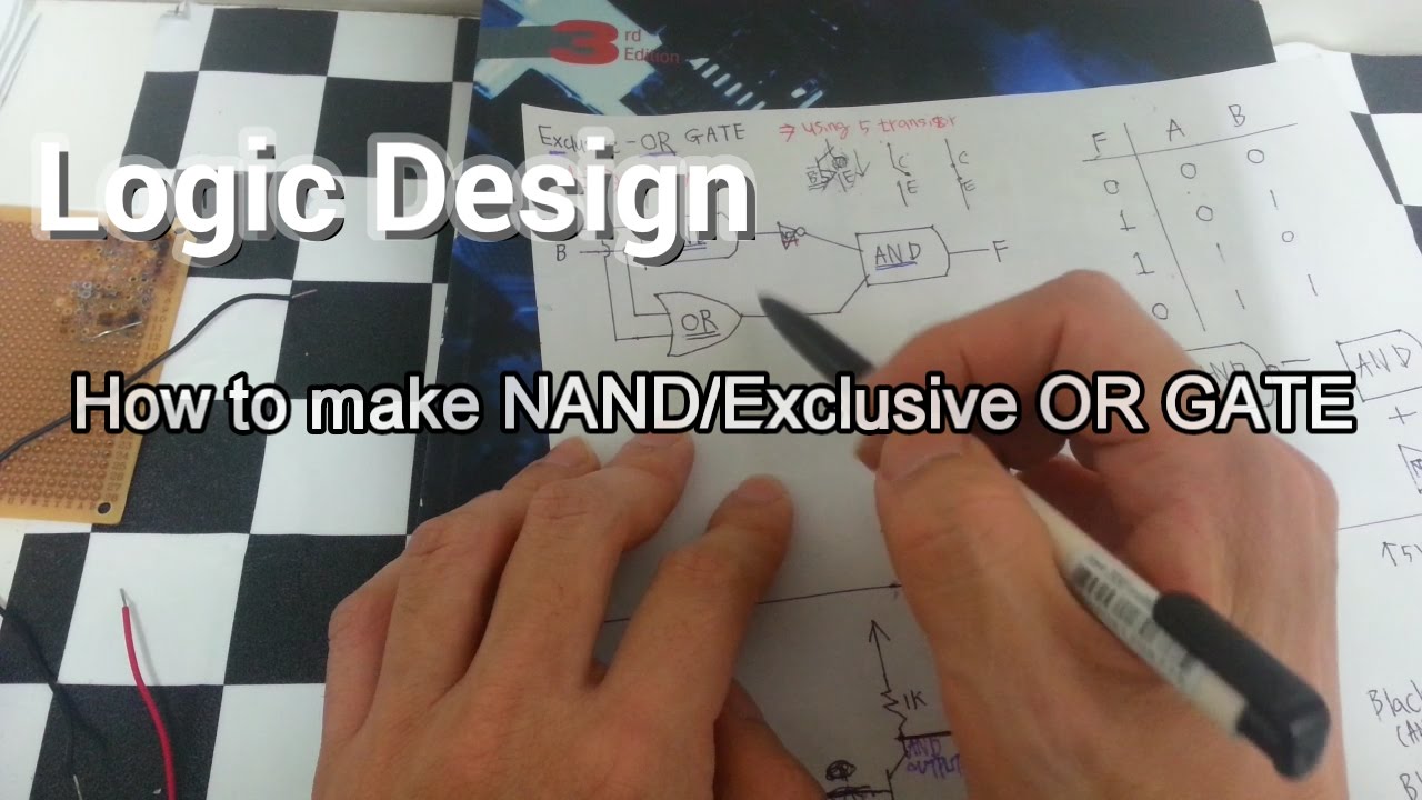 XOR/NAND 게이트 만들기(How to make NAND/Exclusive OR GATE) [경험공유] - YouTube