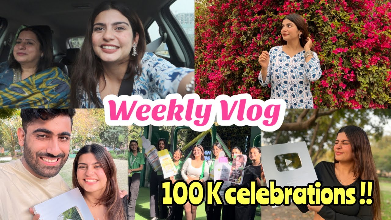 Vlog : Weekly Vlog | Brand Events ,100 K Celebrations, Zudio Haul ...