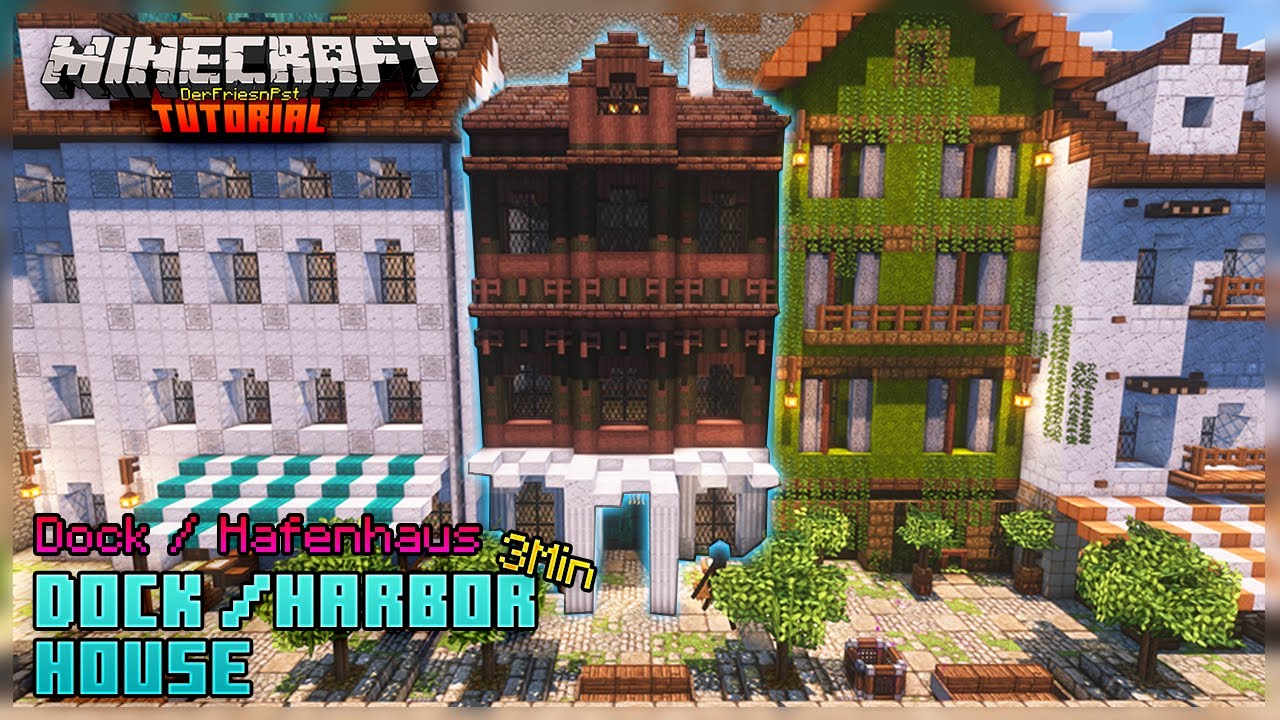 Minecraft - House - Tutorial - Dock / Harbor - YouTube