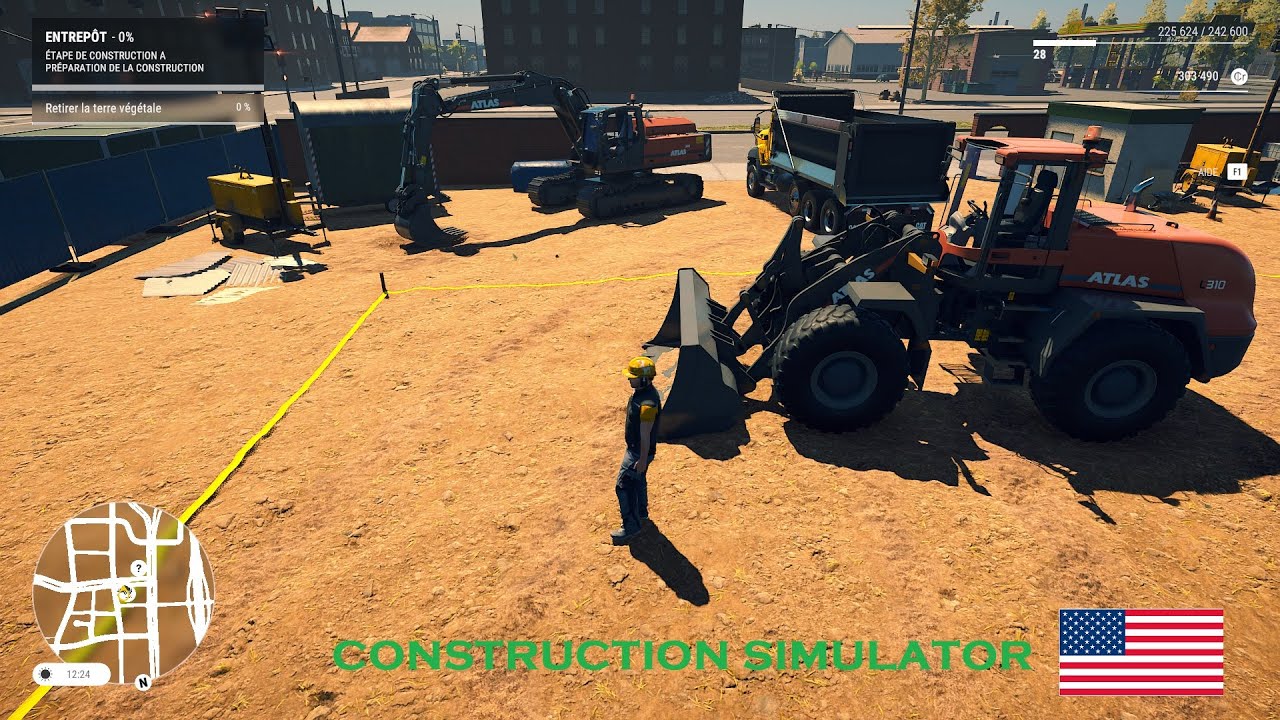🚧🏗️CONSTRUCTION SIMULATOR 22 PC US MAP #5 CONSTRUCTION UNIVERSITÉ🚧🏗️ ...