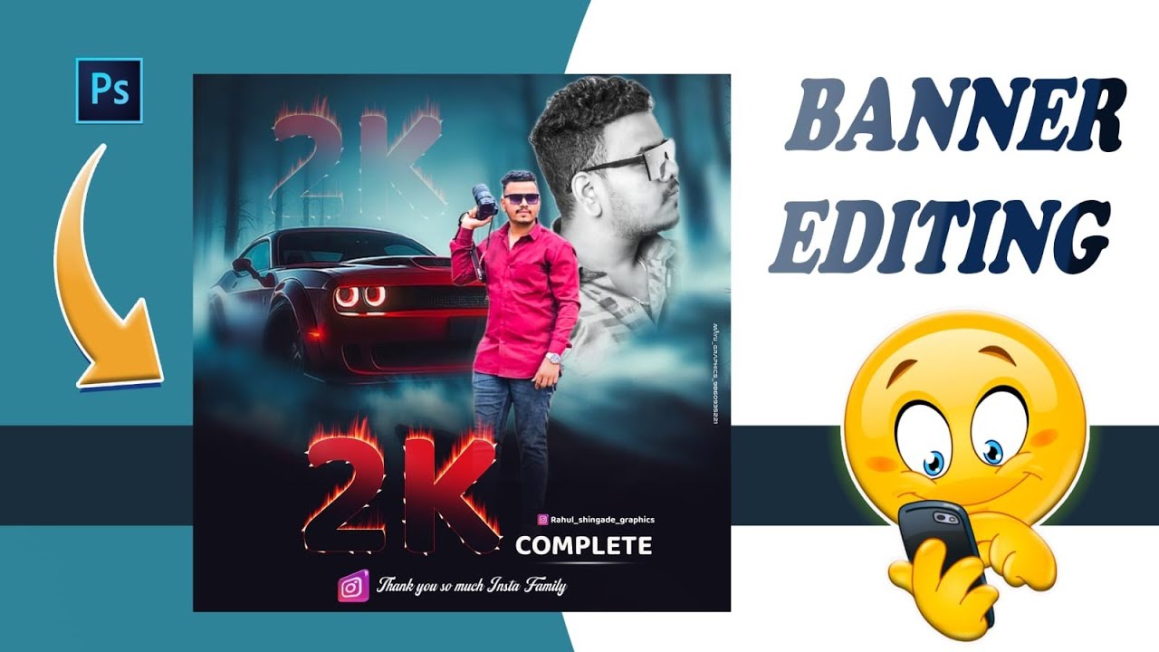 2k subscribers complete banner editing| Instagram 2k followers banner ...