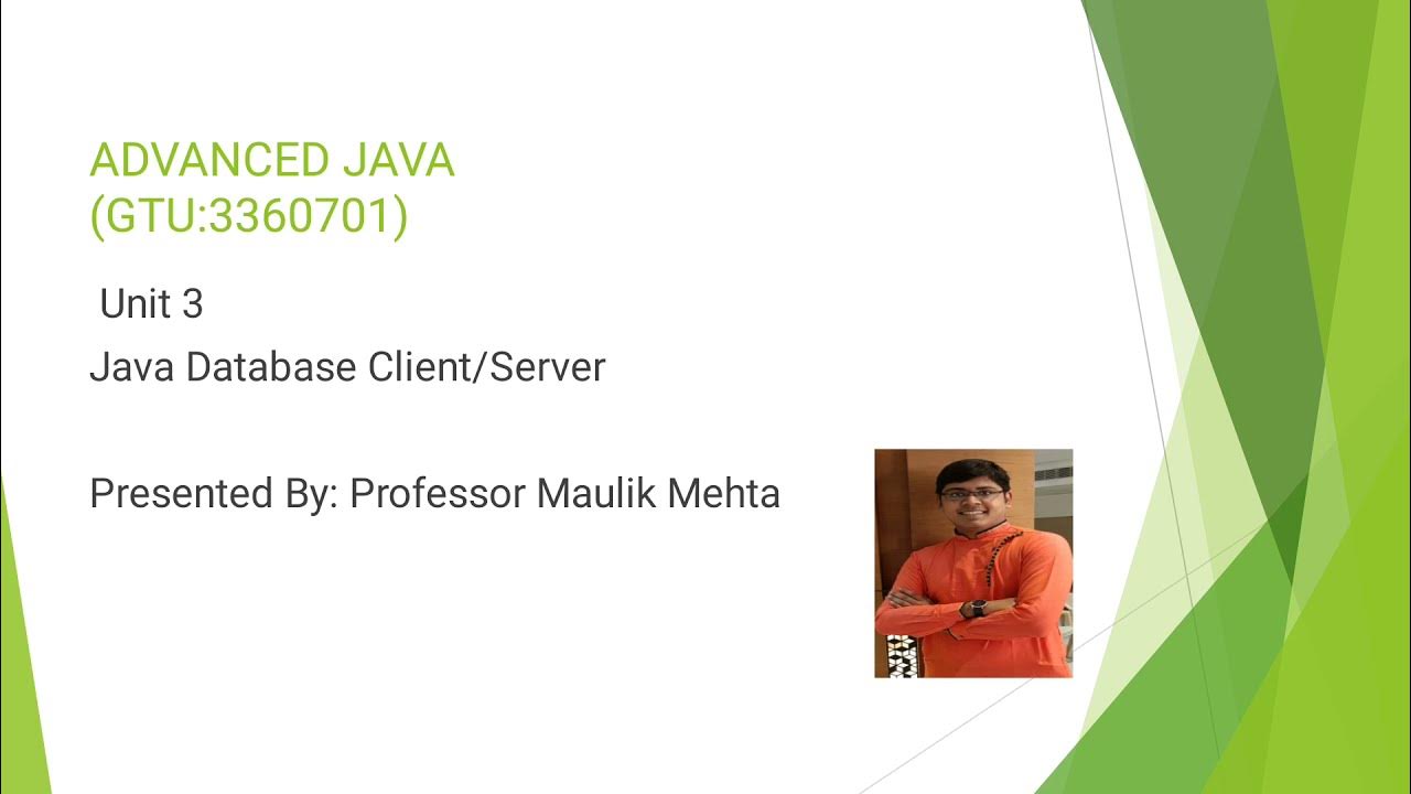 Advanced Java- JDBC ARCHITECTURE - YouTube