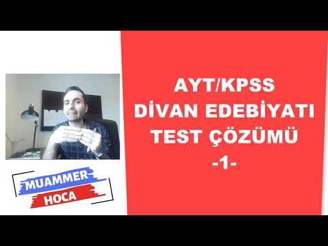 Divan Edebiyatı -1 /1. GÜN (40 Günde Baştan Sona AYT/KPSS EDEBİYAT)