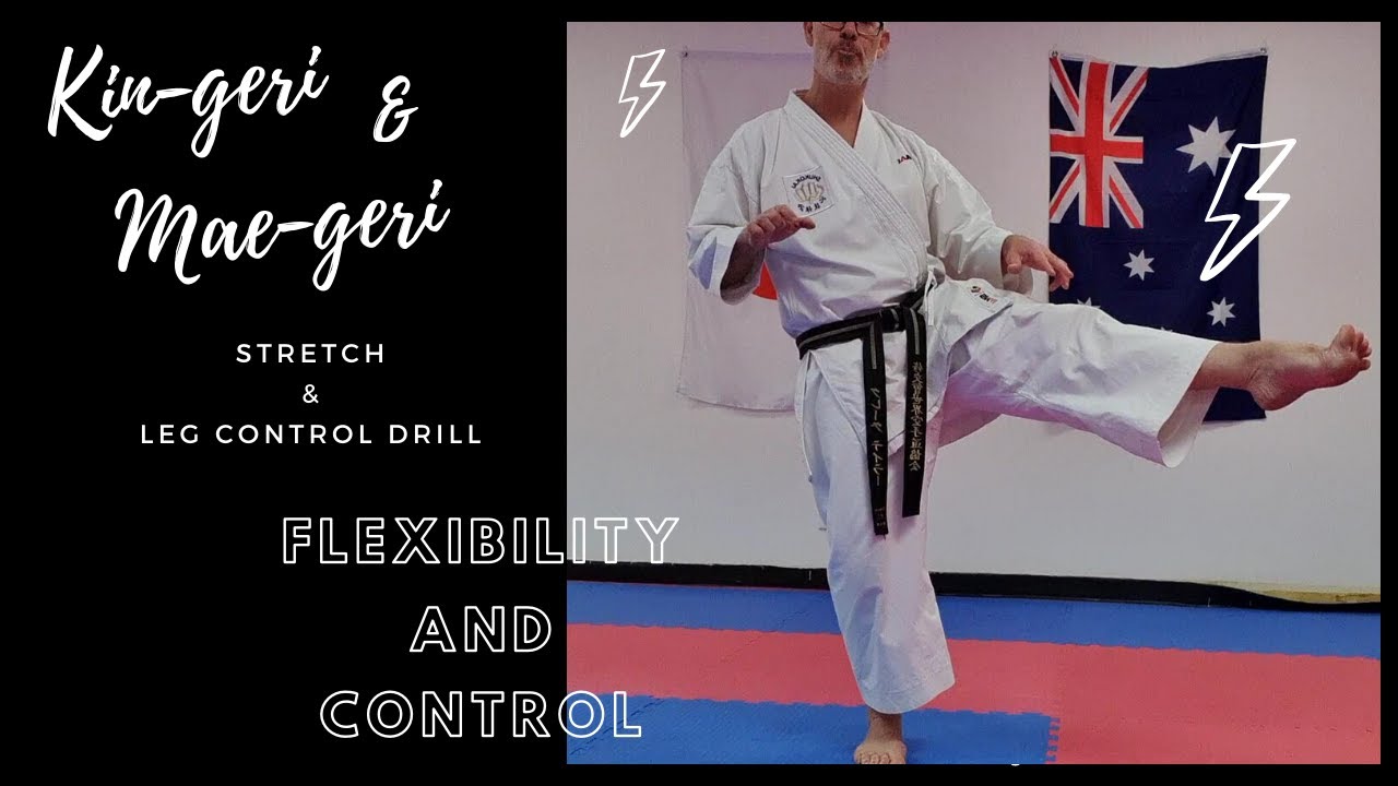 Karate @ home - Stretch and Leg Control for Kin and Mae geri - YouTube