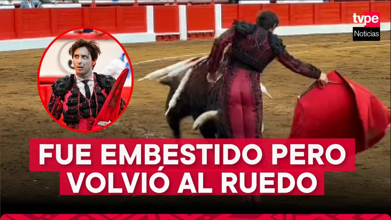 Roca Rey, torero peruano, fue embestido en corrida de toros en España ...