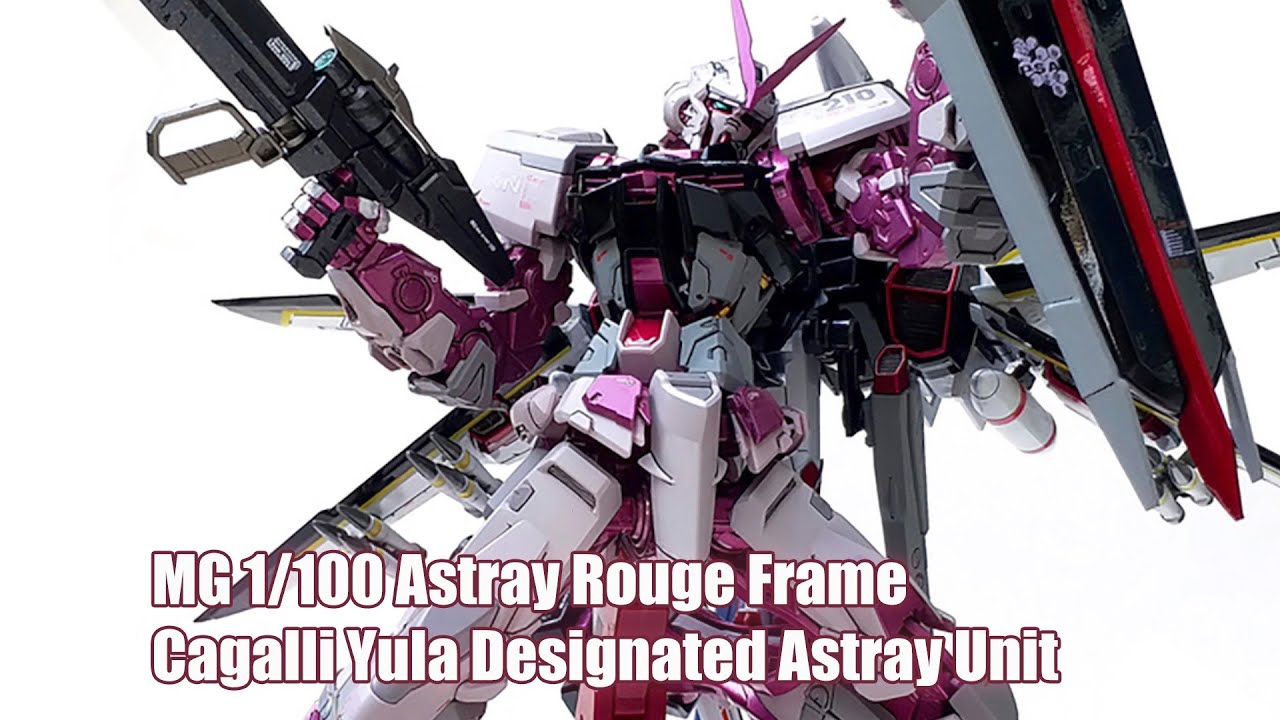 MG 1/100 Astray Rouge Frame Cagalli Yula Designated Astray Unit ...