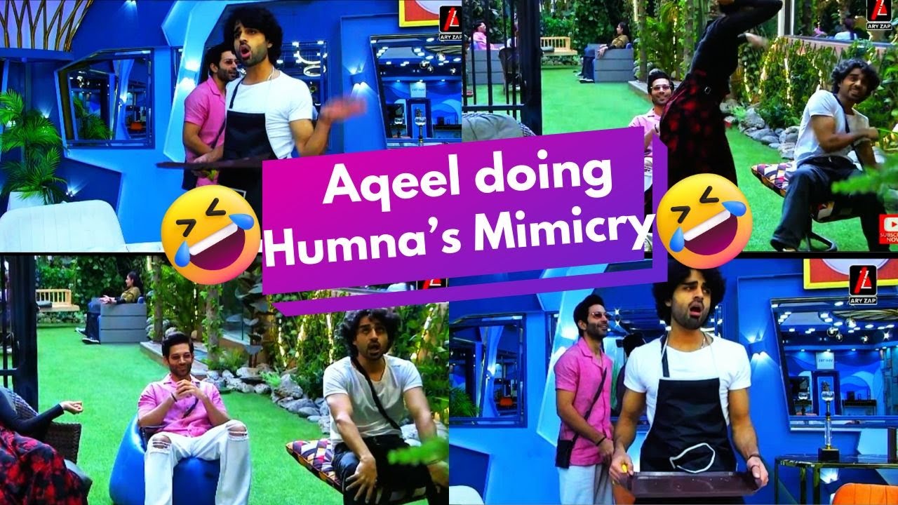 Aqeel doing Humna's mimicry|Tamasha Uncut Scene| Tamasha Season 3 - YouTube