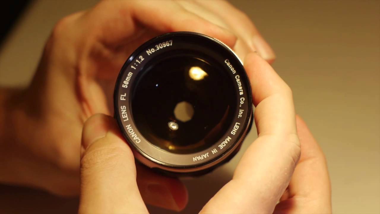 Canon FL 58mm f/1.2 Ultra Fast Lens - YouTube