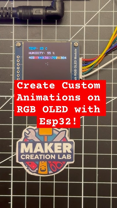 Create Custom Animations on RGB OLED with Esp32! #esp32 #arduino #raspberrypi #animation #coding ...