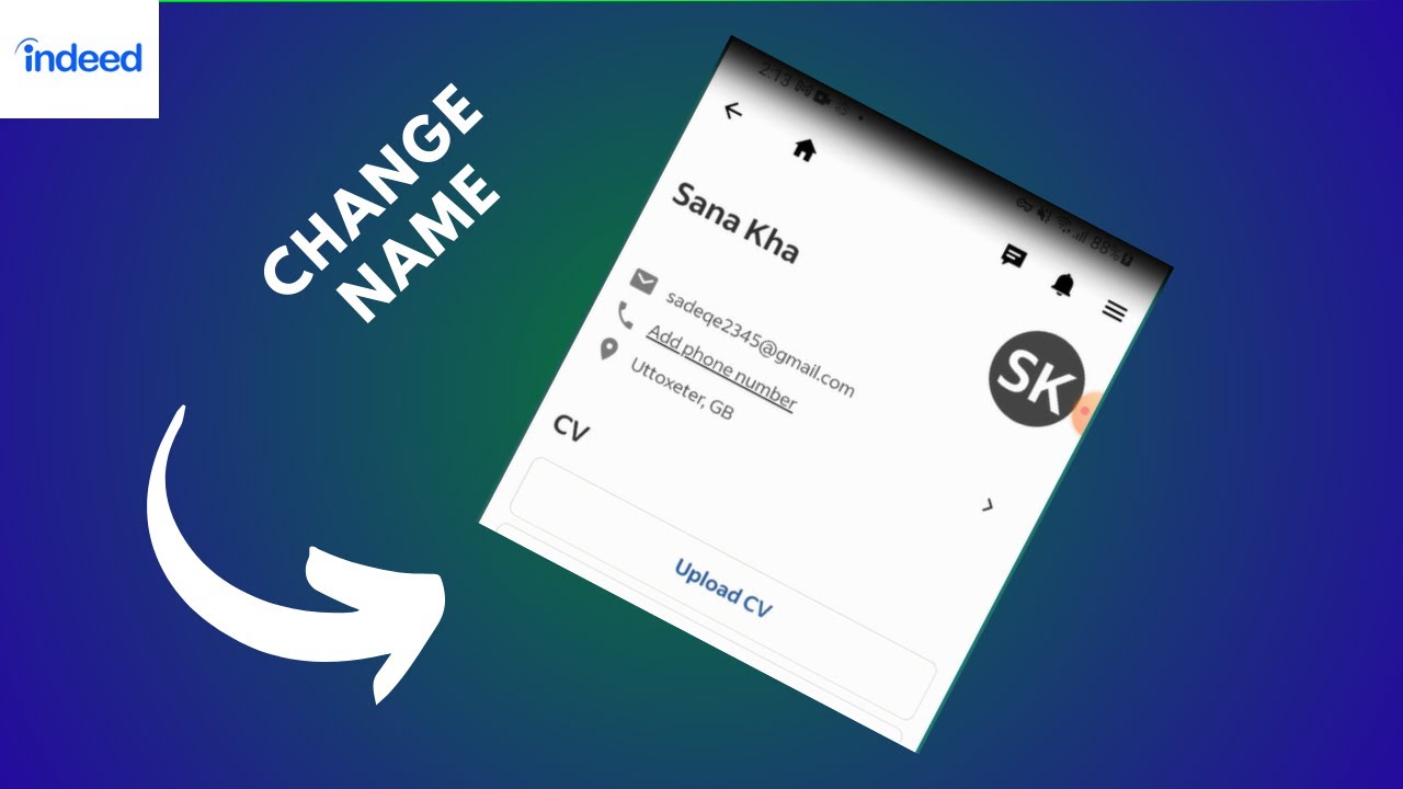 how to change name on indeed - YouTube